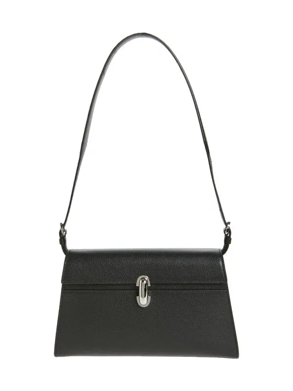 Savette Symmetry Leather Shoulder Bag - Black