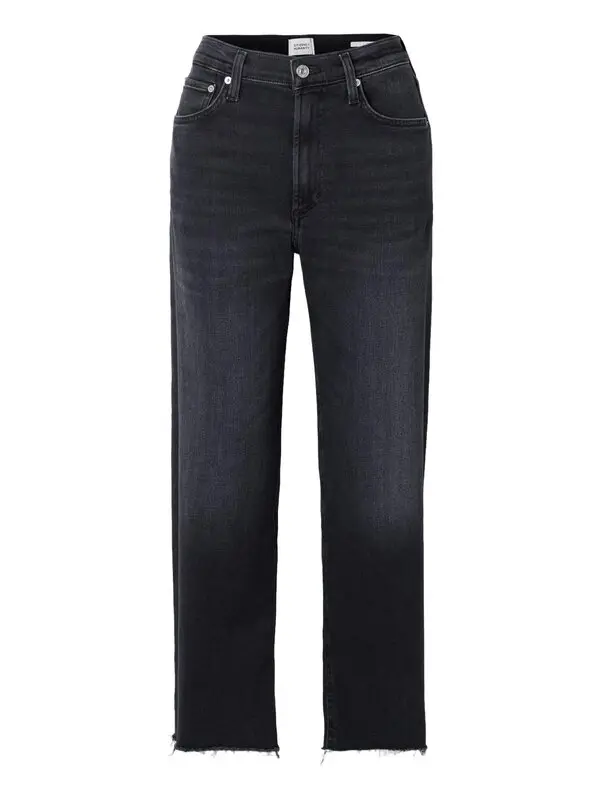 Citizens Of Humanity Palma High-rise Straight-leg Jeans - Black