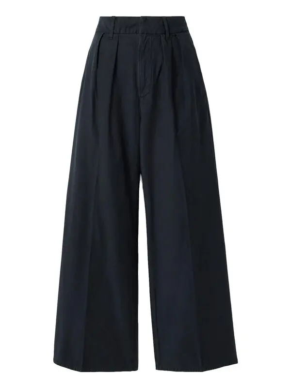 Citizens Of Humanity Petra Pleated Wide-leg Pants - Blue