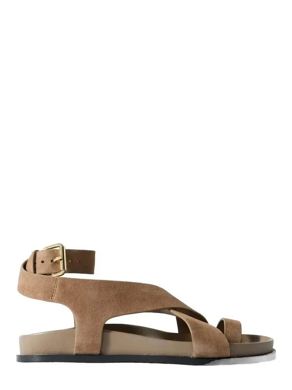 A.emery Jalen Suede Sandals - Neutrals
