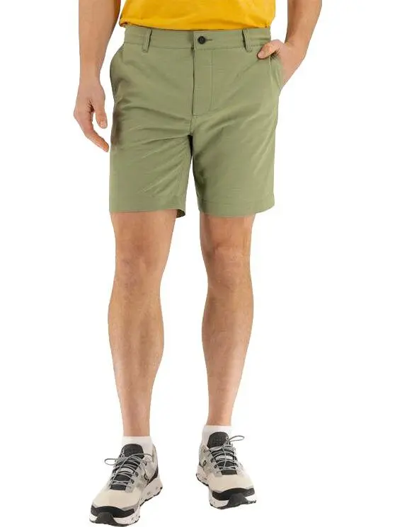 DEVIL-DOG DUNGAREES 8-inch Hybrid Chino Shorts - Oil Green