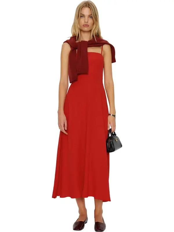 REFORMATION Monette Midi Dress - Red