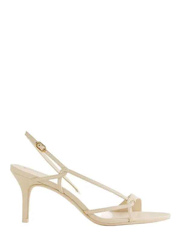REFORMATION Nino Slingback Heeled Sandal - Ivory