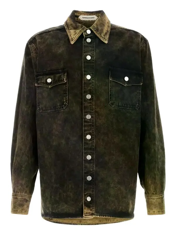 NAMACHEKO Hank Denim Shirt - Black