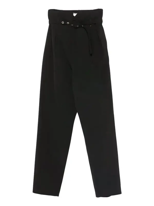 NISSA Pleated Trousers - Black