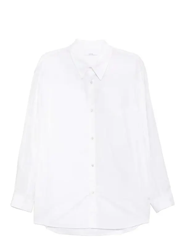 Attachment Cotton Shirt - White