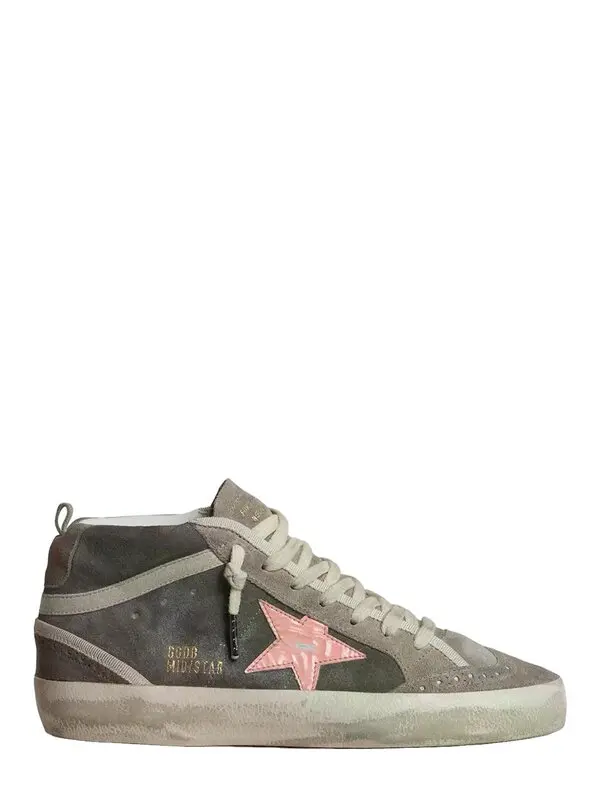 GOLDEN GOOSE Mid Star Suede Sneakers - Grey