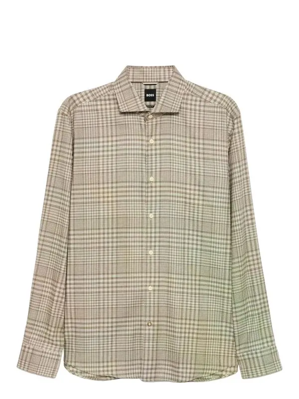 BOSS Check Pattern Shirt - Neutrals
