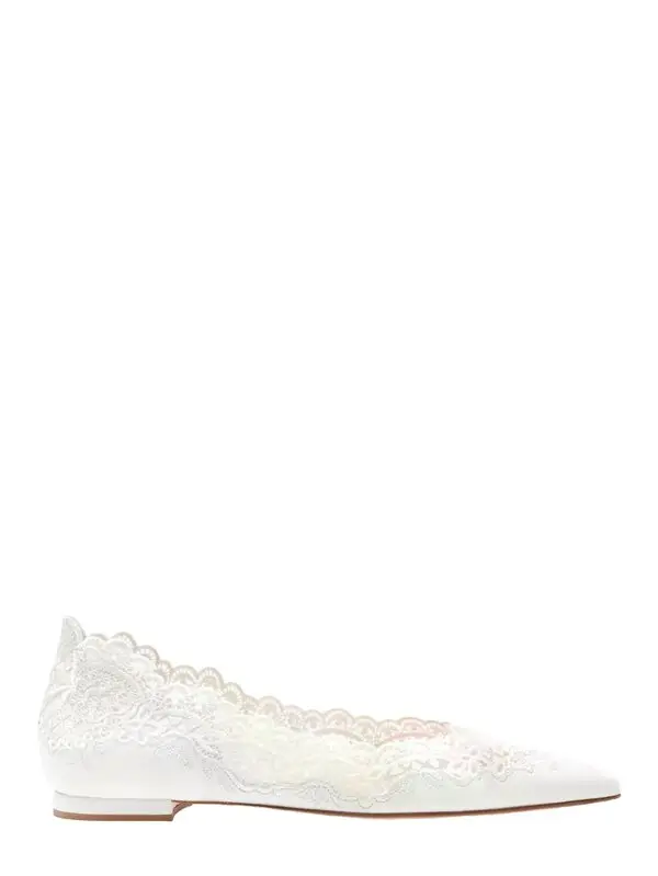GIANVITO ROSSI Evie Ballerina Shoes - White
