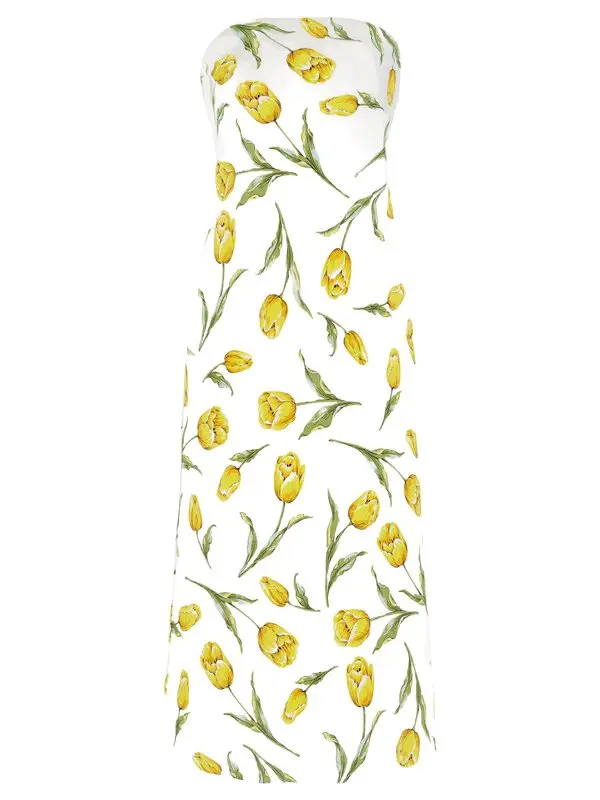 RODARTE Tulip Strapless Dress - Floral
