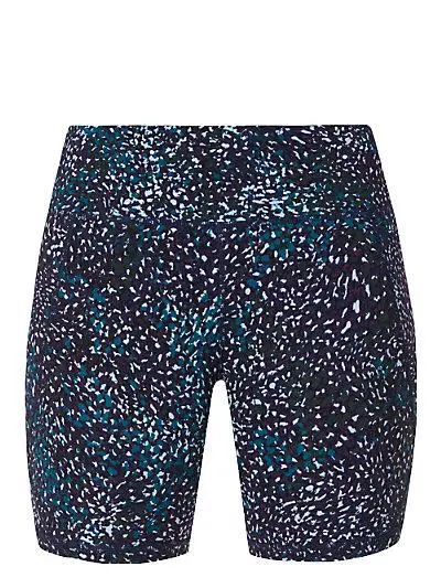 Sweaty Betty Power 6in Cycling Shorts - Blue Aurora Print