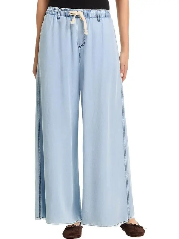 Vintage Havana Wide-leg Pants - Washed Denim
