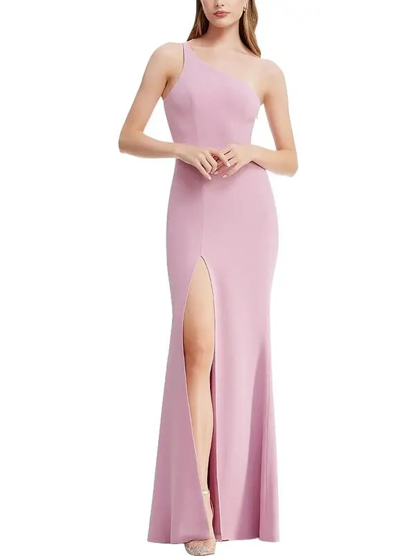 Dress The Population Amy One-shoulder Gown - Lavender