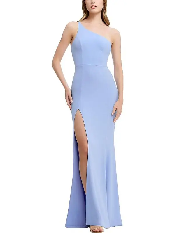 Dress The Population Amy One-shoulder Gown - Sky