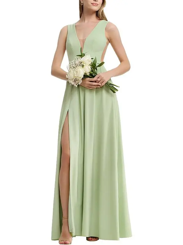 Dress The Population Katrina Cut Out Maxi Dress - Sage