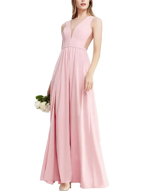 Dress The Population Katrina Cut Out Maxi Dress - Vintage Pink