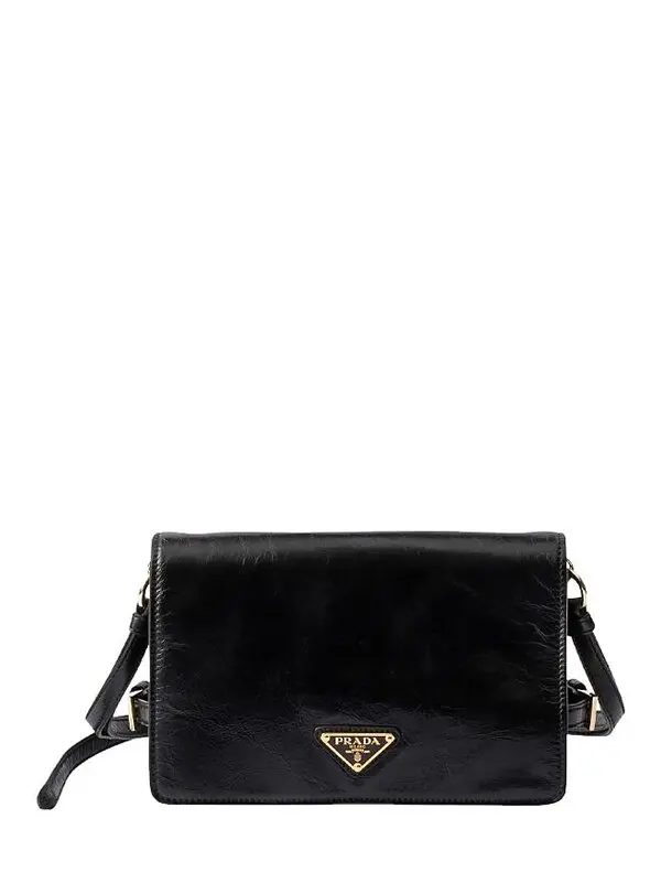 Prada Leather Shoulder Bag - Black