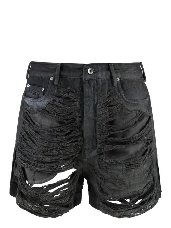 Rick Owens Cotton Bermuda Shorts - Grey