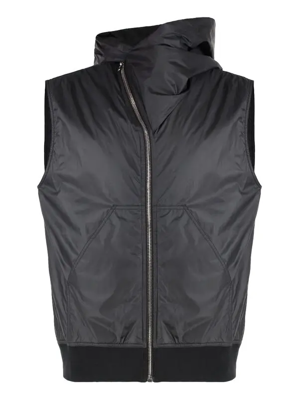 Rick Owens Hooded Bodywarmer - Black