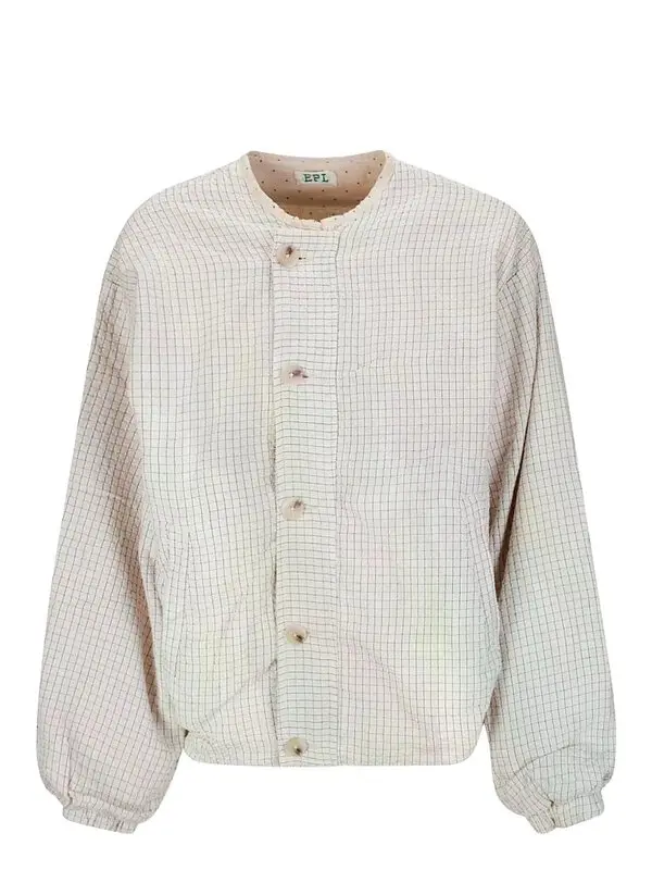 EPL Checkered Bomber Jacket - Neutrals