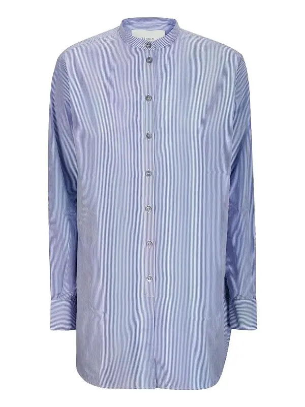 Studio Nicholson Cotton Striped Shirt - Blue
