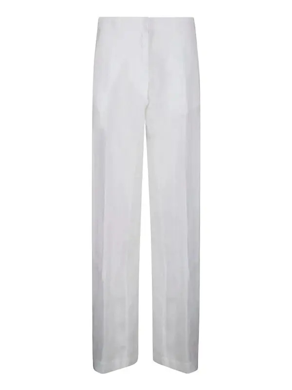 STEFANO MORTARI Linen Trousers - White