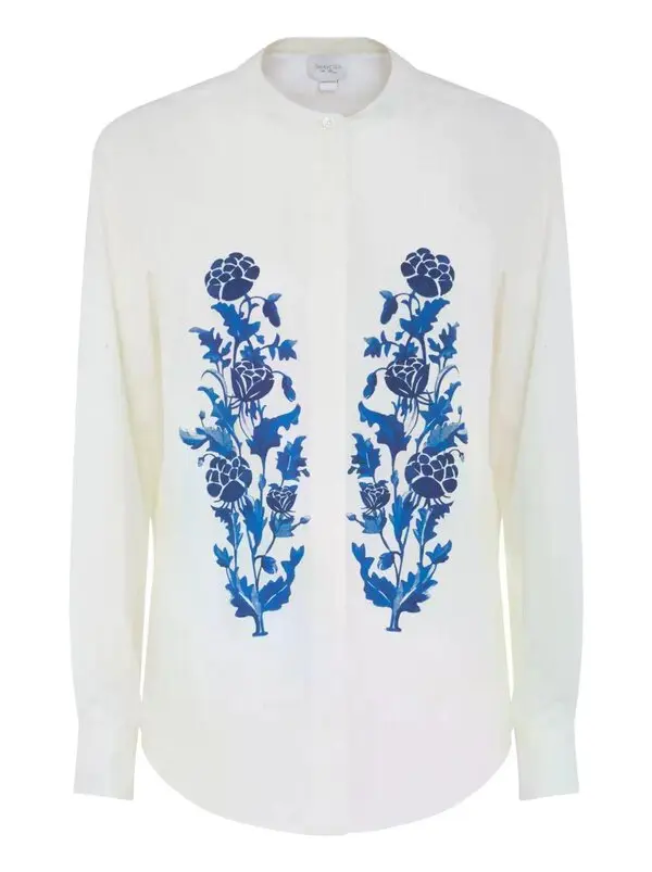 Giambattista Valli Floral-print Shirt - White