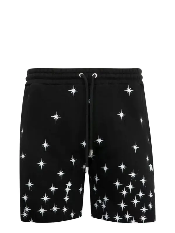 Amiri Starburst Crystal Sweatshorts - Black