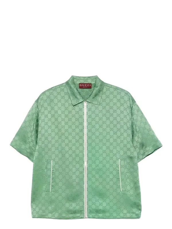 Gucci Gg Monogram Shirt - Green