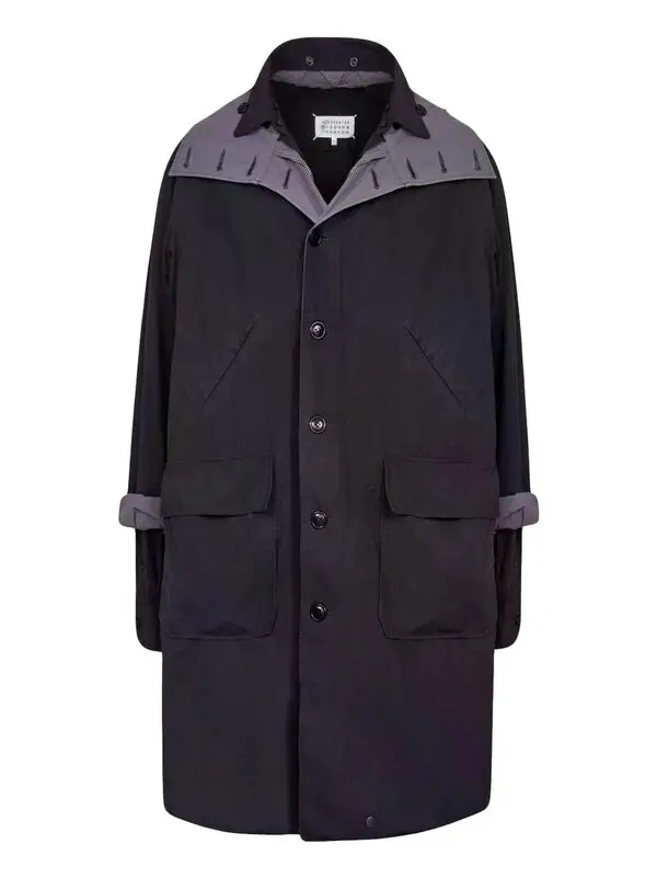 MAISON MARGIELA Hooded Coat - Black
