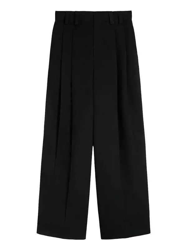JIL SANDER Pleat-detail Trousers - Black