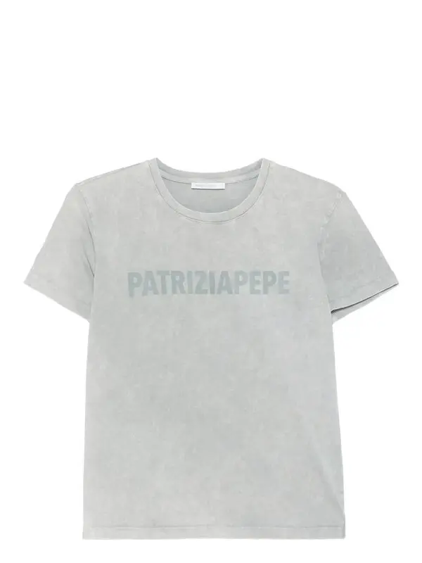 Patrizia Pepe Logo-print T-shirt - Grey