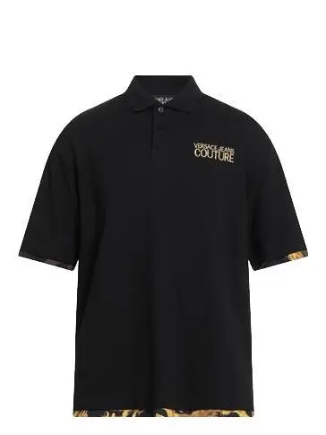 Versace Polo Shirt Size Cotton - Black