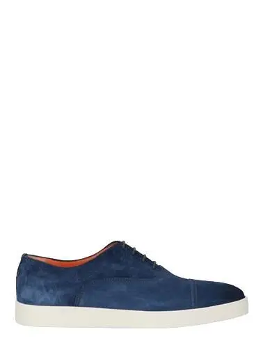 Santoni Leather Sneakers - Blue