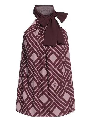 CRISTINAEFFE Geometric-print Crepe Top - Purple