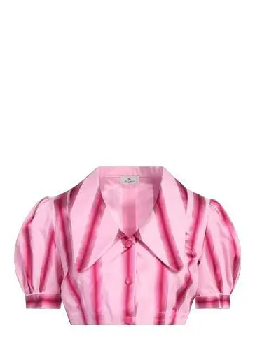 Etro Striped Satin Shirt - Pink