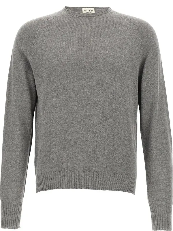 MA'RY'YA Cashmere Cotton Sweater - Gray