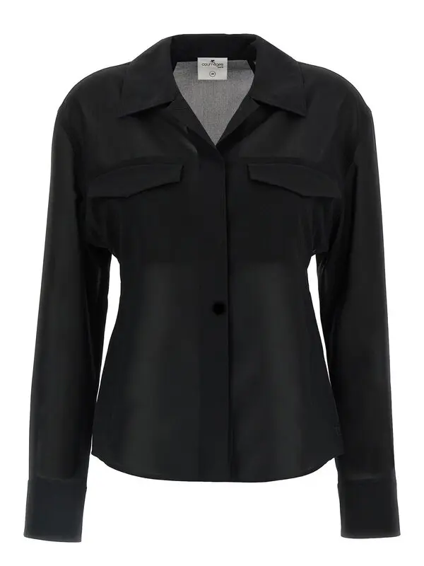 COURREGES Pocket Shirt - Black