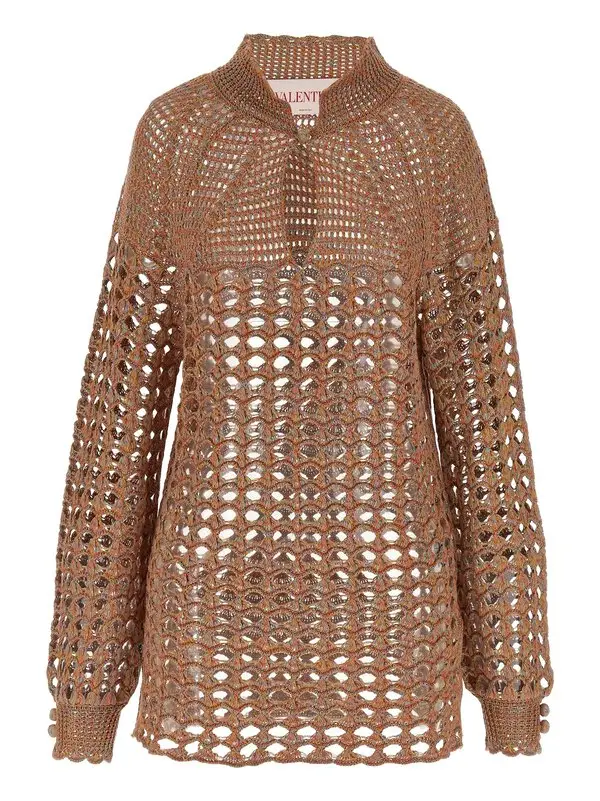 Valentino Garavani Openwork Sweater - Multicolor