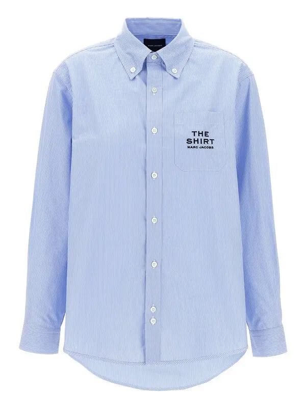 Marc Jacobs The Striped Shirt - Light Blue