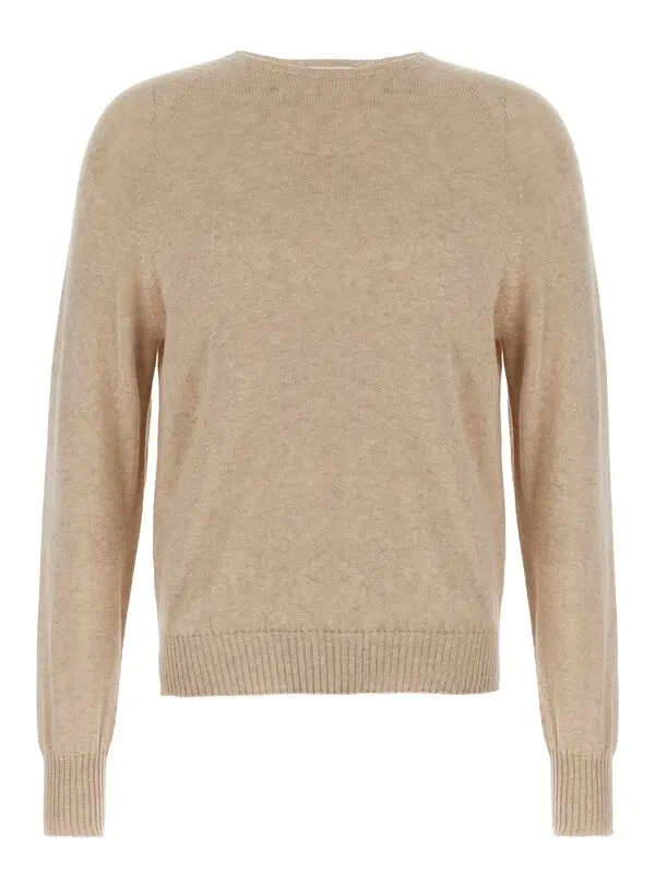 MA'RY'YA Cashmere Cotton Sweater - Beige