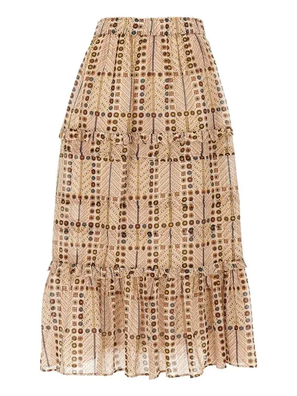 MARANT ETOILE Diya' Long Skirt - Beige