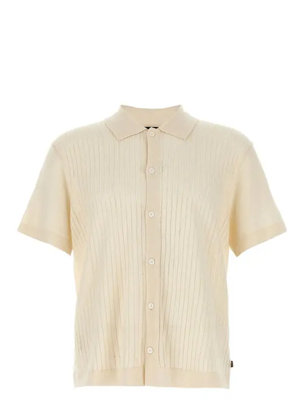 Hugo Boss Knitted Shirt - White