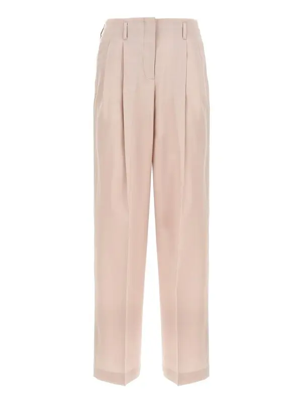 GOLDEN GOOSE Wool Wide-leg Pants - Pink