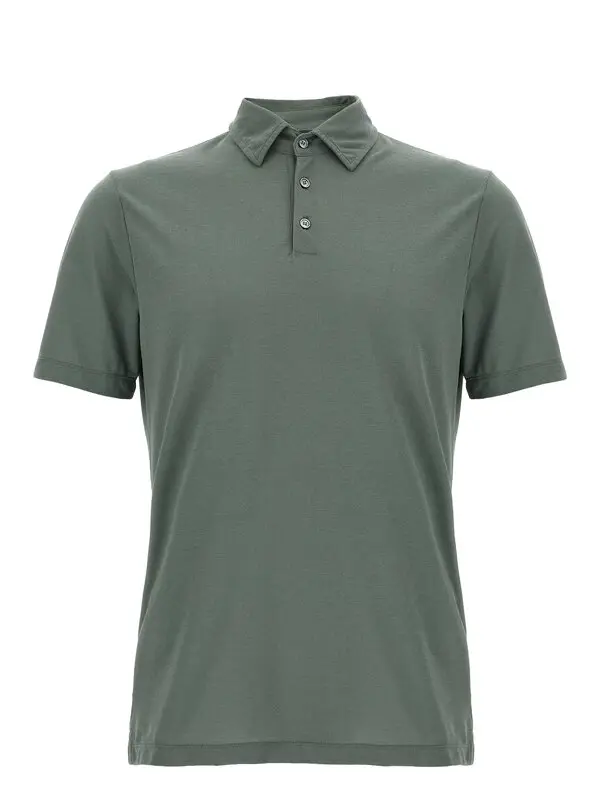 ZANONE Ice Cotton Polo Shirt - Green