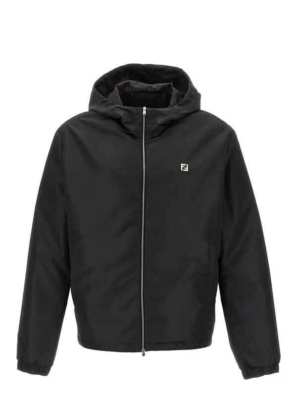 Fendi Logo Blouson - Black