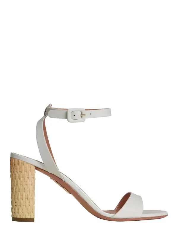 AQUAZZURA 85mm Sunseeker Sandals - White