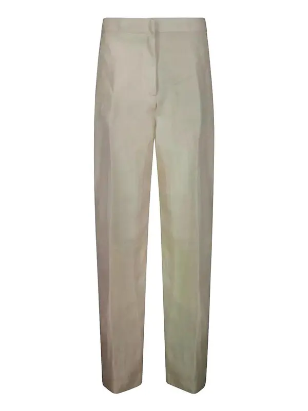 STEFANO MORTARI Linen Trousers - Neutrals