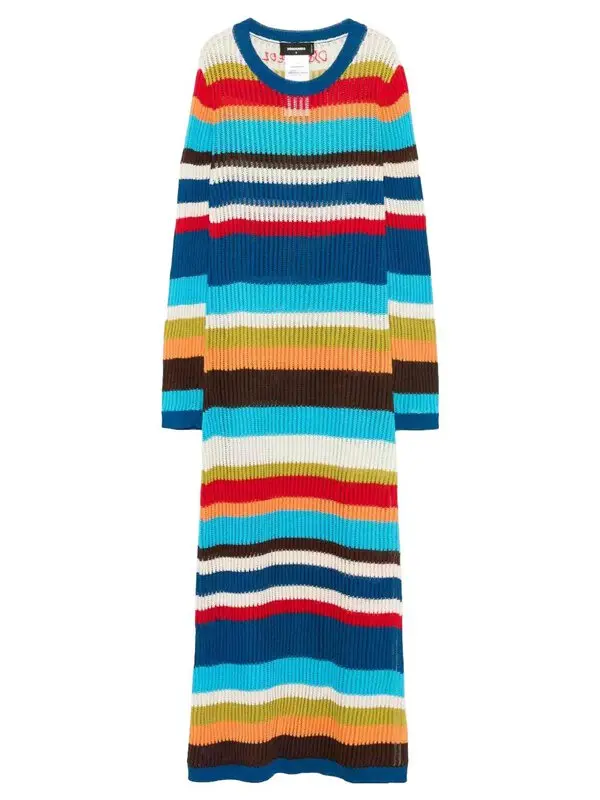 Dsquared2 Knitted Maxi Dress - Blue