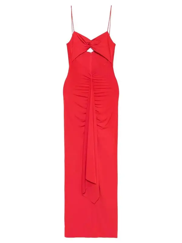 NISSA Cut-out Maxi Dress - Red
